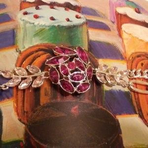 The Limited | Jewelry | The Limited Pink Rhinestone Bracelet | Poshmark
